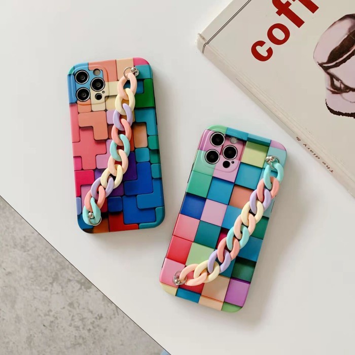 Jual iPhone 11 Pro Max - Cubic Wirst Chain Cute Fancy Soft Beauty Case ...