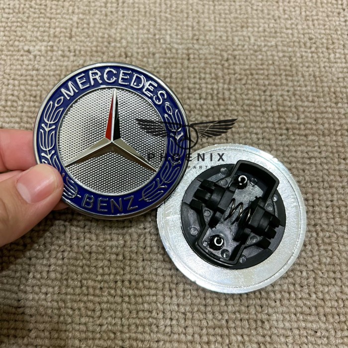Jual Emblem Mercedes Kap Mesin 57mm w124w140 w202 w204 w210 w211 logo ...