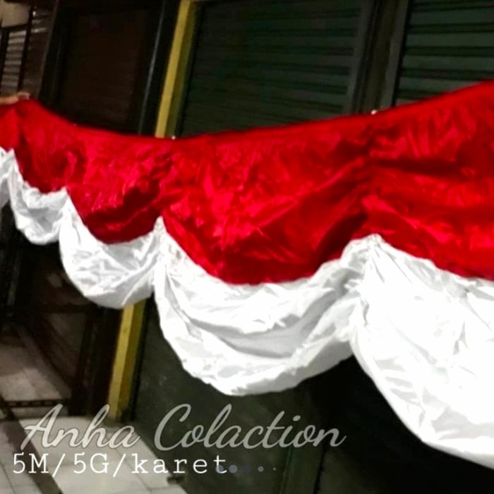 Jual Bendera Umbul Umbul Merah Putih Panjang 5M Polos Bergelombang Murah - 1-pcs | Shopee Indonesia