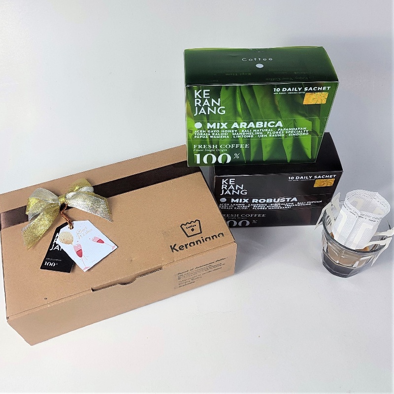 Jual Paket Hampers PREMIUM Kopi Robusta Arabica 20 Sachet - Large ...