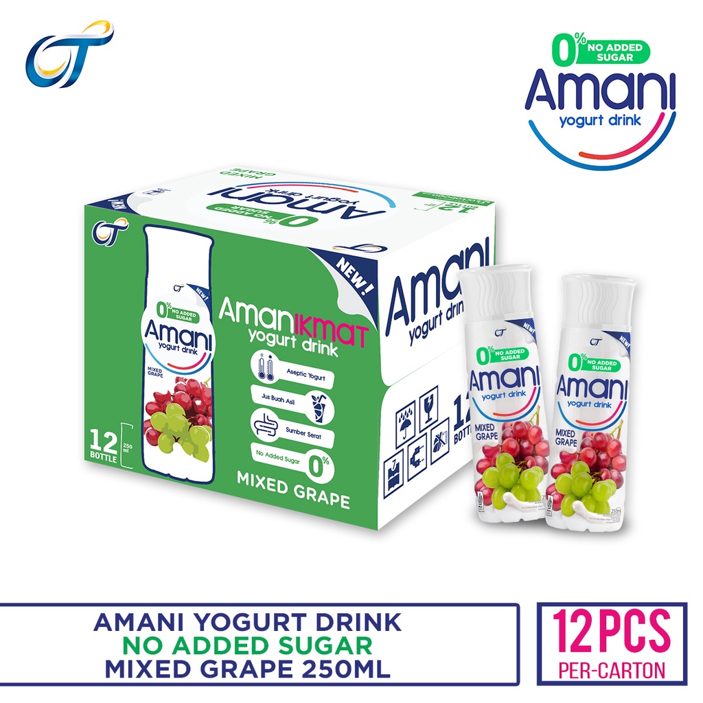 Jual Bundle - AMANI Yogurt Drink Mixed Grape (12 Btl) | Shopee Indonesia