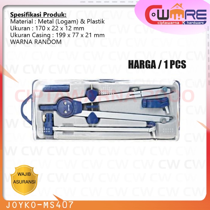 Jual Jangka Gambar Math Matematika Mathematical Joyko MS 55 75 407 | Shopee Indonesia