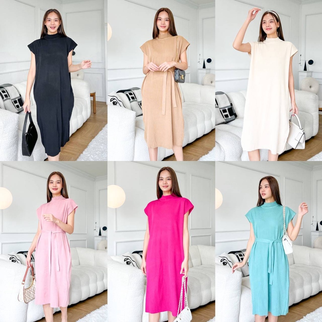 Jual TURTLE KNIT DRESS MERK COZY IMPORT BANGKOK | Shopee Indonesia