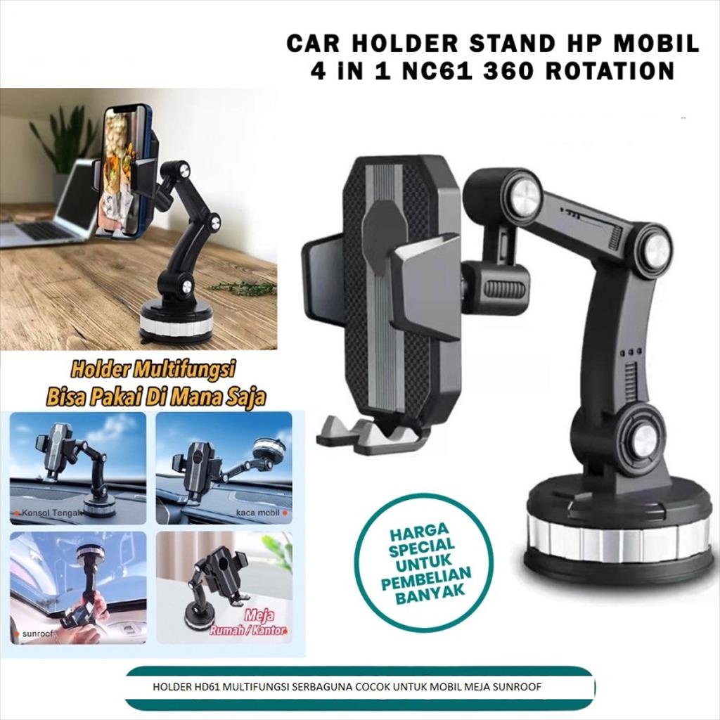 Jual Car Phone Holder 4IN1 HD61 HD-61 Universal stand handphone mobil ...