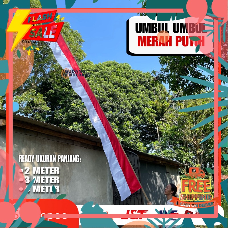 Jual SPESIAL KEMERDEKAAN 17 AGUSTUS // BENDERA LESPANG UMBUL UMBUL MERAH PUTIH | Shopee Indonesia
