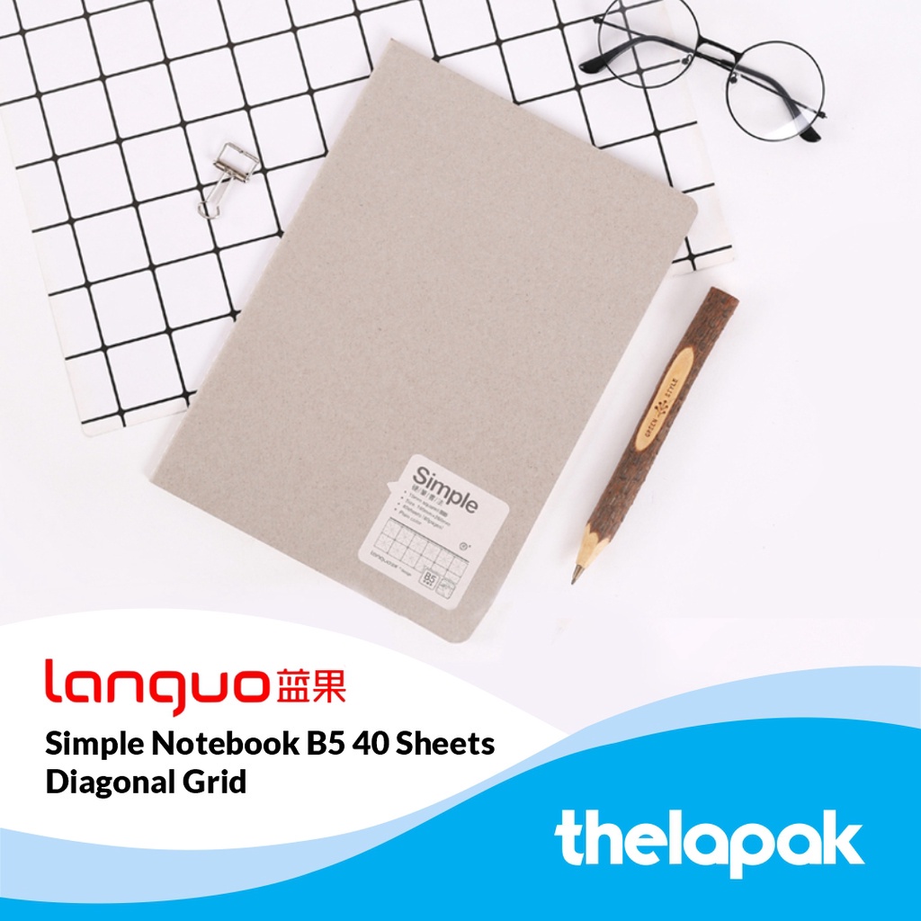 Jual Buku Tulis B5 Languo Simple Series Halaman Diagonal 40 Sheets ...