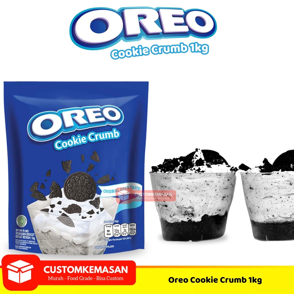 Jual Oreo Cookie Crumb 1kg / Remahan Biskuit Oreo Remuk / Cookie ...