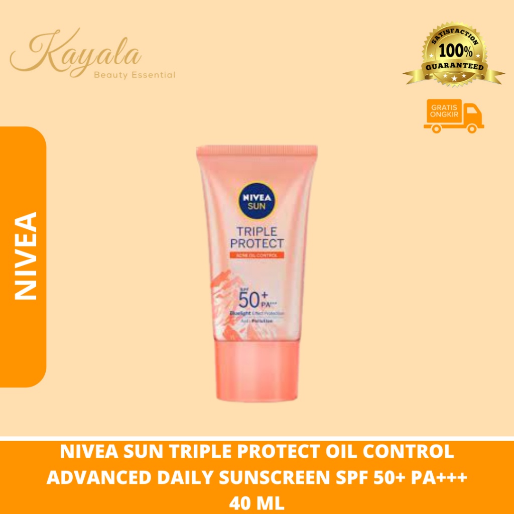 Jual NIVEA SUN TRIPLE PROTECT OIL CONTROL ADVANCED DAILY SUNSCREEN SPF ...