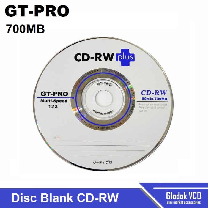 Jual CD Kosong / Disc Blank GT-Pro CD-RW Plus 12x | Shopee Indonesia
