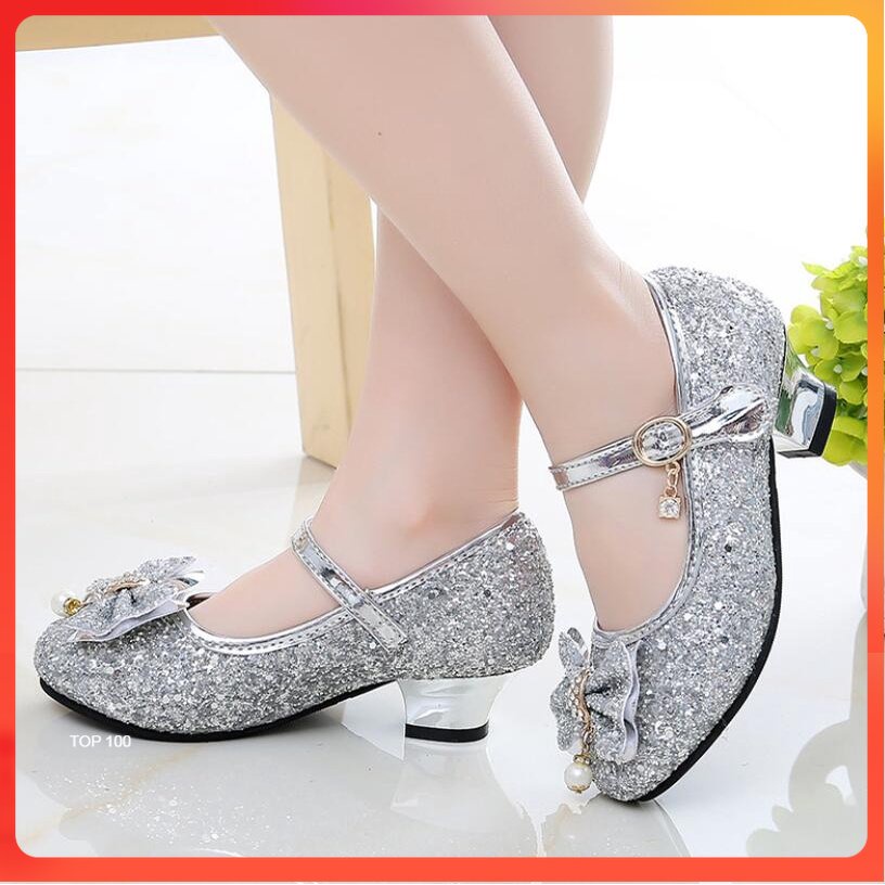 Jual Sepatu Kulit Kupu-kupu Malam Putri Sepatu Glitter Tari Anak-anak ...