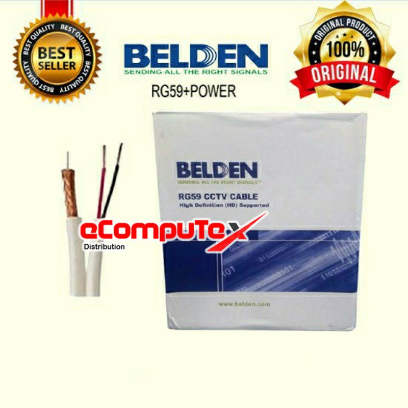 Jual KABEL BELDEN PLUS POWER RG59 ORIGINAL / CABLE LAN BELDEN RG59 ...