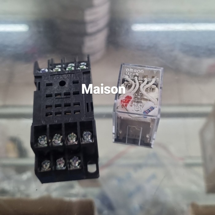 Jual Omron relay MY4N 220VAC Ori Jepang + socket 14 pin - relay + socket | Shopee Indonesia