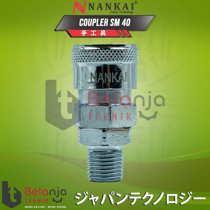 Jual Nankai Air Quick Coupler SM 40 Kopler Selang Angin Cuk Kopler 1/2 ...