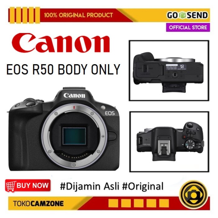Jual Canon EOS R50 Body Only Mirrorless Camera Canon GARANSI RESMI ...