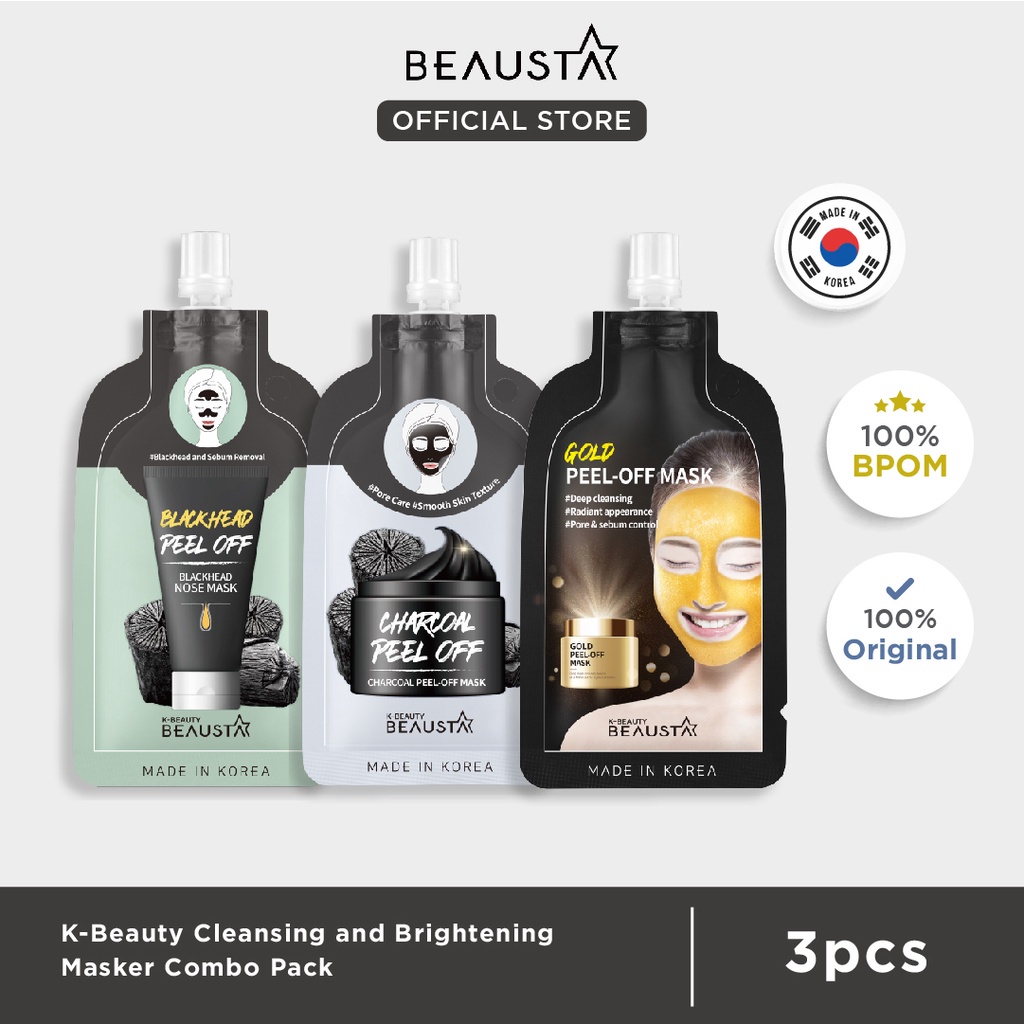 Jual BEAUSTA Korean Beauty Cleansing and Brightening Masker Combo Pack ...