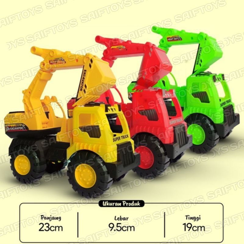 Jual Mainan Truk Excavator Beko / Mainan Truk Kontruksi Excavator ...