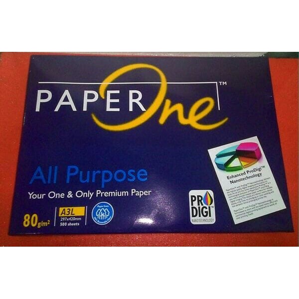 Jual KERTAS HVS A3 80 Gram PAPER ONE (Rim) | Shopee Indonesia