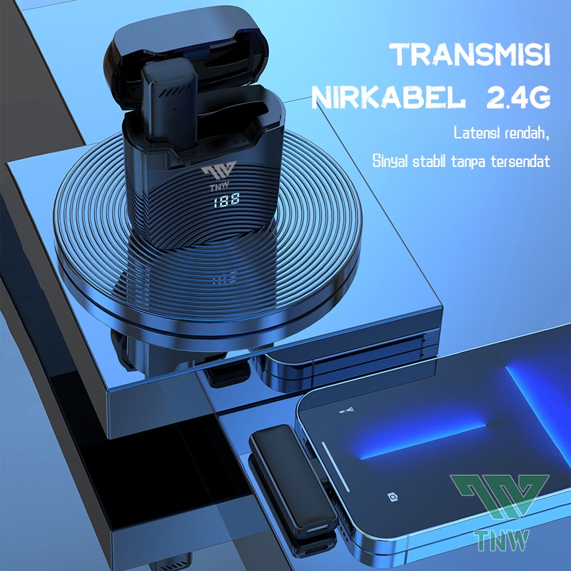 Jual TNW A8 Wireless Microphone Mikrofon YouTuber Mikrofon Wireless ...