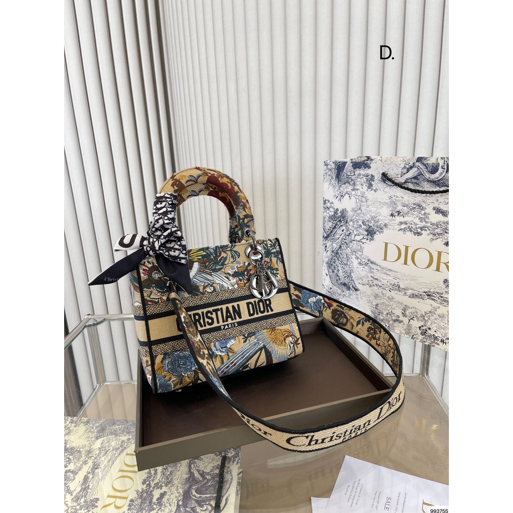 Jual D-Lady D-Lite Handbag Women's Crossbody Bag (with Box) | Shopee ...