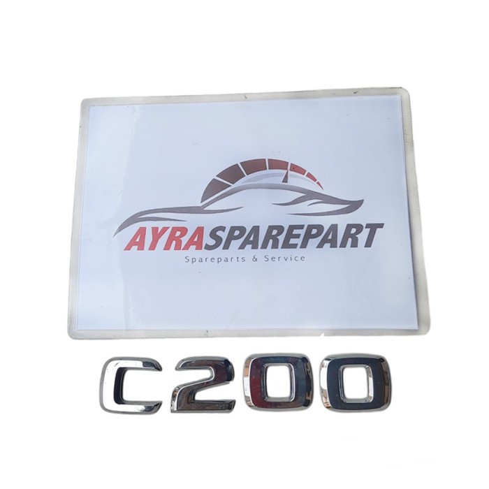 Jual Emblem / logo huruf angka C200 C 200 mobil Mercedes Benz Mercy ...