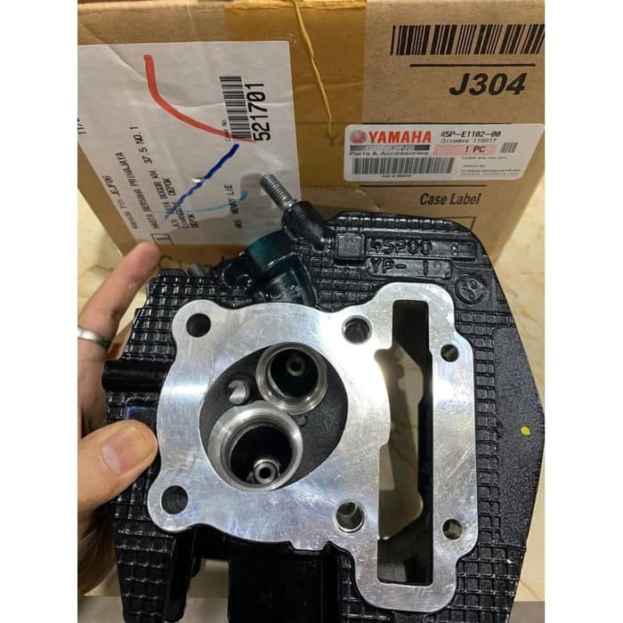 Jual Cylinder Head Blok Head Yamaha Byson Karbu 45P-E1102-00 ORIGINAL ...