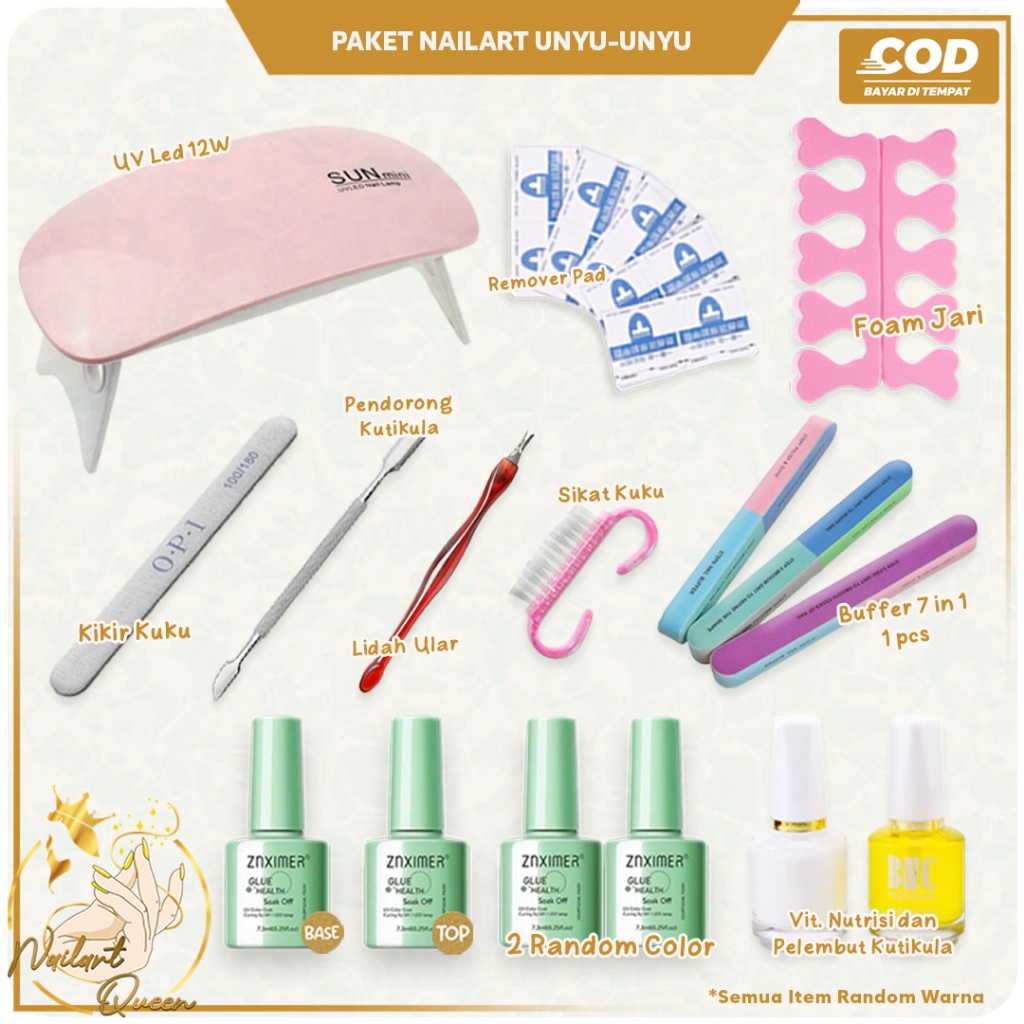 Jual Paket Nail art pro unyu unyu untuk pemula / set kumplit nailart | Shopee Indonesia