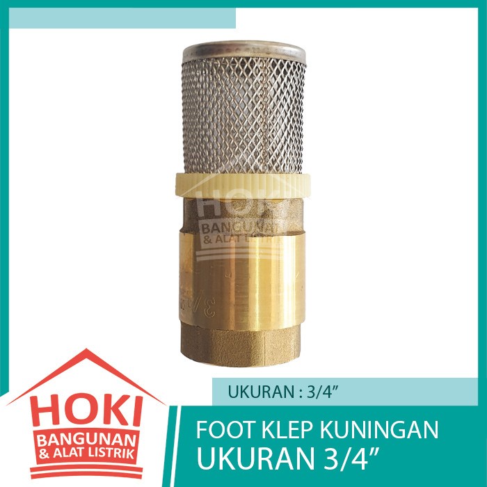 Jual FOOT VALVE KLEP 3/4" KUNINGAN - Filter Tusen 3/4 inch - Saringan ...