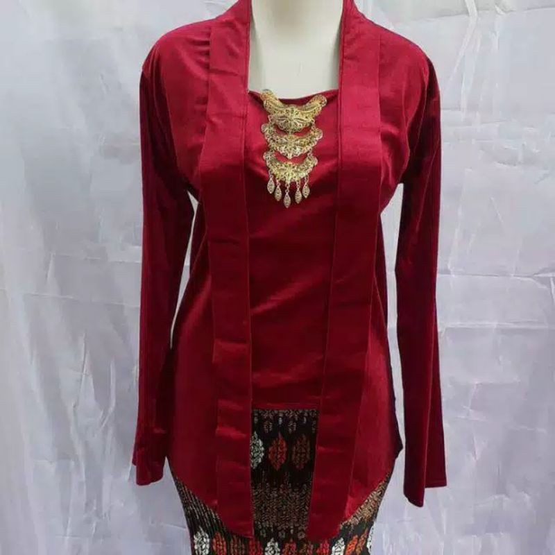 Jual Kebaya dan Sorjan Kebaya Bludru Kutubaru (Standar dan Jumbo) Lurik | Shopee Indonesia