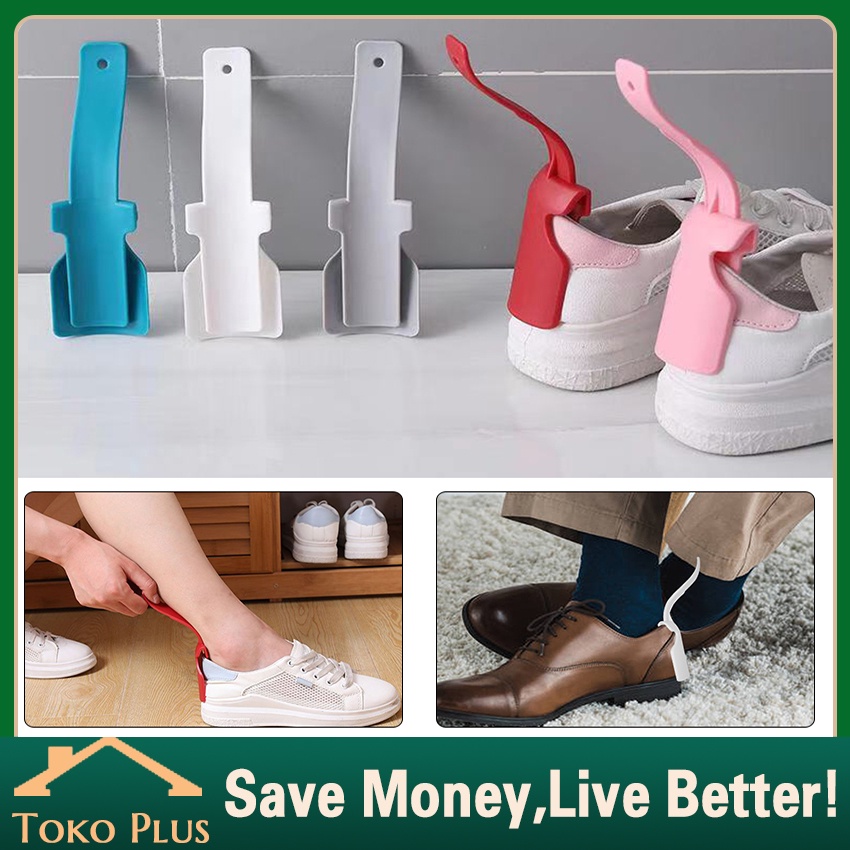Jual Wear Shoe Horn Helper Lazy Shoehorn Shoe Easy on And Off Shoe ...