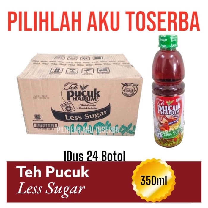 Jual Teh PUCUK Harum LESS SUGAR 350 ml - ( HARGA 1 DUS ISI 24 ) | Shopee Indonesia