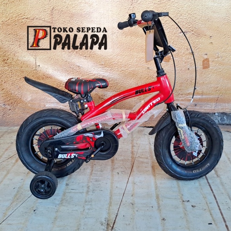 Jual Sepeda bmx 12 inc anak united ban jumbo gede usia 3 tahun ke atas ...