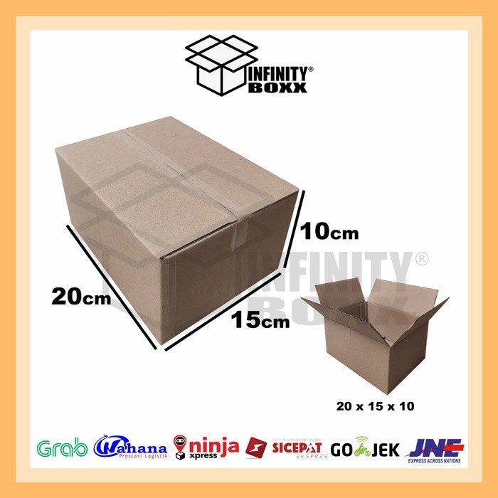 Jual kardus box polos packaging packing 20x15x10 POLOS SHEET | Shopee ...
