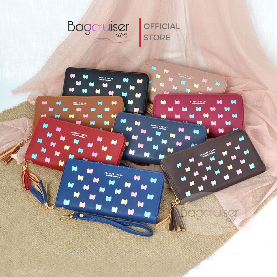 Jual Dompet Panjang FY 1 Res Motif Pita Wanita Import 2700-5 | Shopee ...