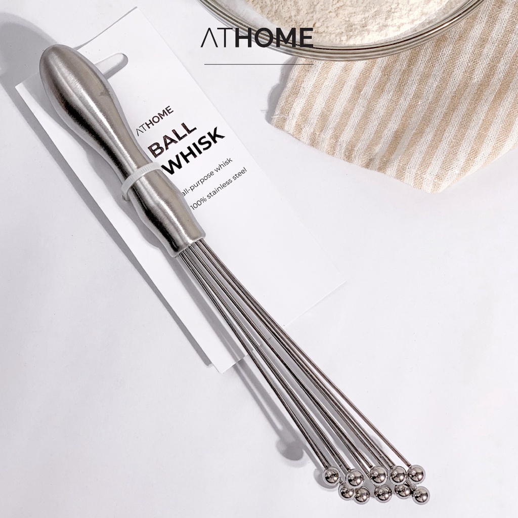 Jual ATHOME Stainless Steel Ball Whisk / Kocokan Telur | Shopee Indonesia