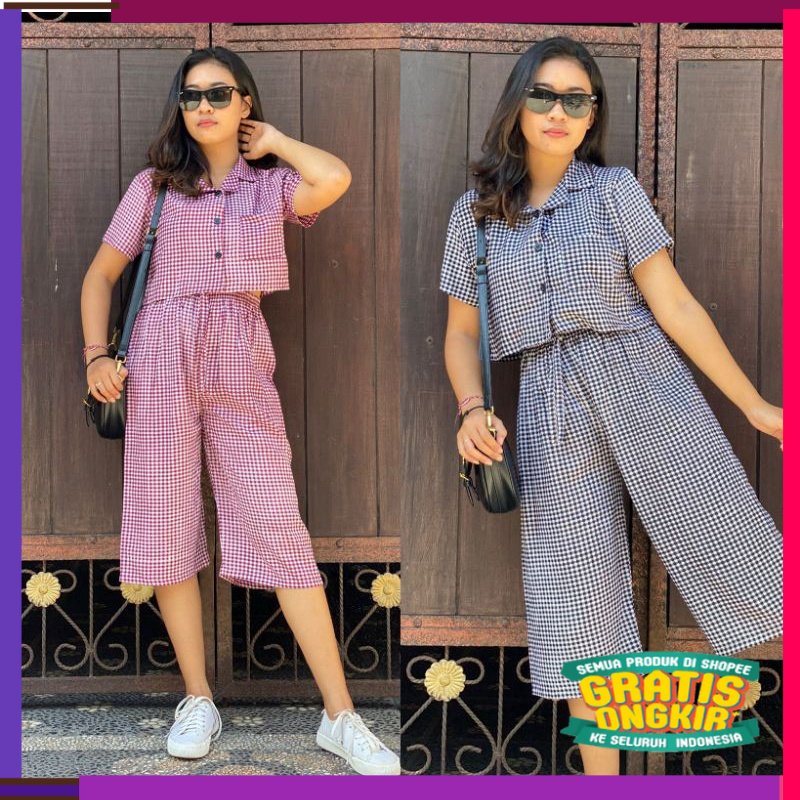 Jual IDUL FITRI RAMADHAN RAYA Oneset Crop Sinta / Set Rayon Crop / New ...