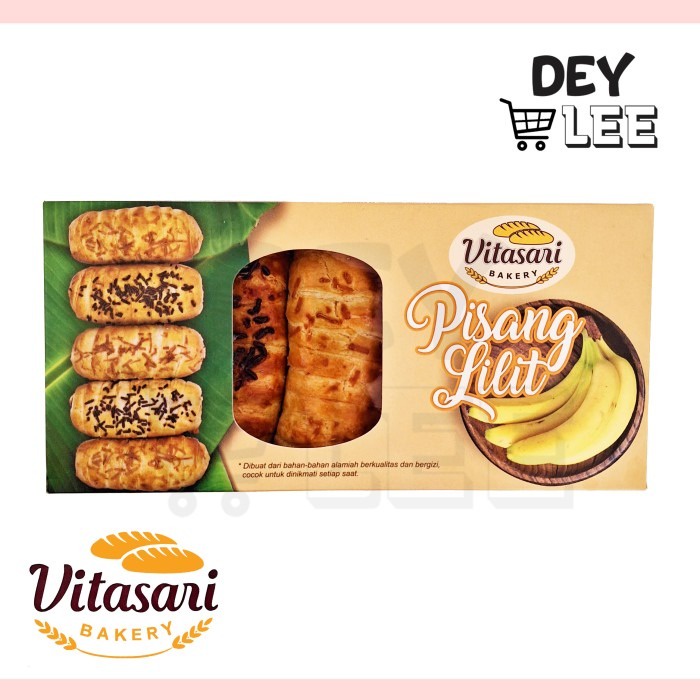 Jual VITASARI Pisang Bolen Lilit Mix Cokelat/Keju per box isi 5 pcs ...