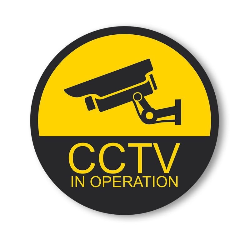 Jual cctv in operation sign board Acrylic bulat- sign akrilik | Shopee ...