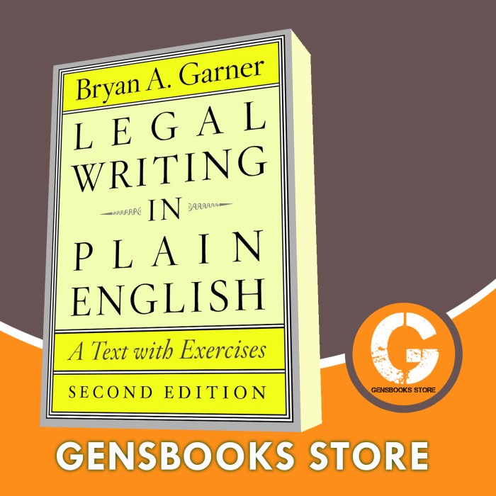 Jual Legal Writing in Plain English: A Text with Exercises Bryan A ...