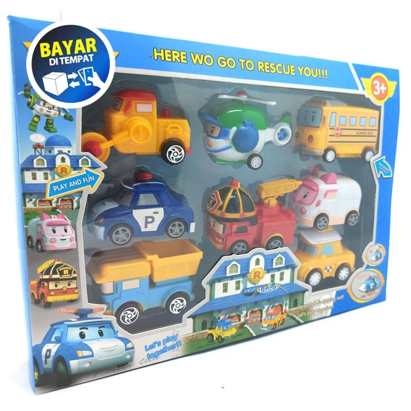 Jual MAINAN ANAK MOBIL ROBOT CAR ISI 8 PCS MURAH - P5 | Shopee Indonesia