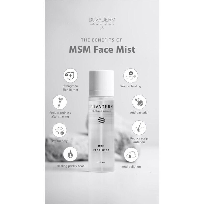 Jual [110mL] DUVADERM MSM Face Mist | 110ml / FULL SIZE | Anti ...