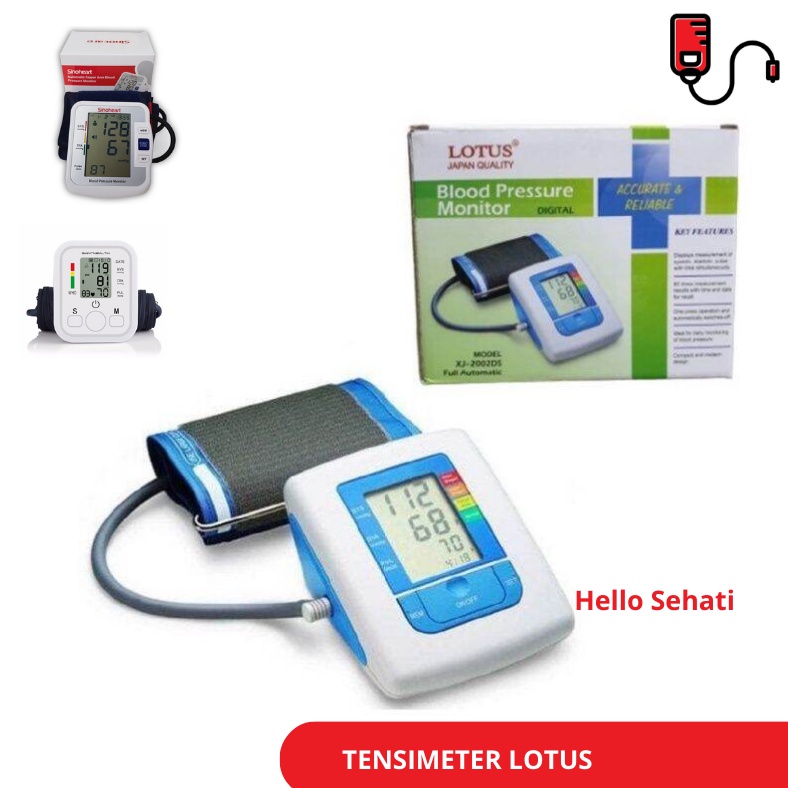 Jual Tensi Lotus Tensimeter Darah Digital Akurat Otomatis Asli | Shopee ...