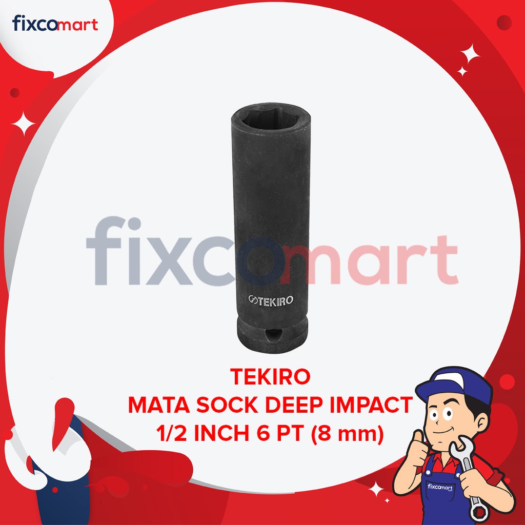 Jual Tekiro Mata Sock Deep Impact 1/2 Inch 8 Mm 6Pt | Shopee Indonesia