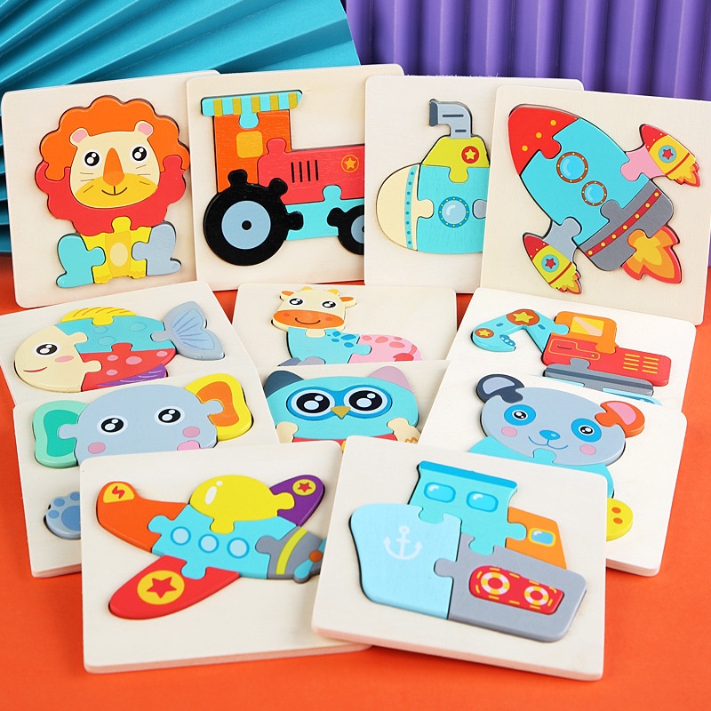 Jual GU Puzzle Jigsaw Chunky 10,5CM Puzzle Jigsaw Premium Anak Kayu 3D ...