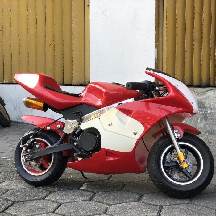 Jual MOTOR MINI 50CC ANAK FULL FAIRING 2 TAK MERAH PUTIH TAIWAN ...