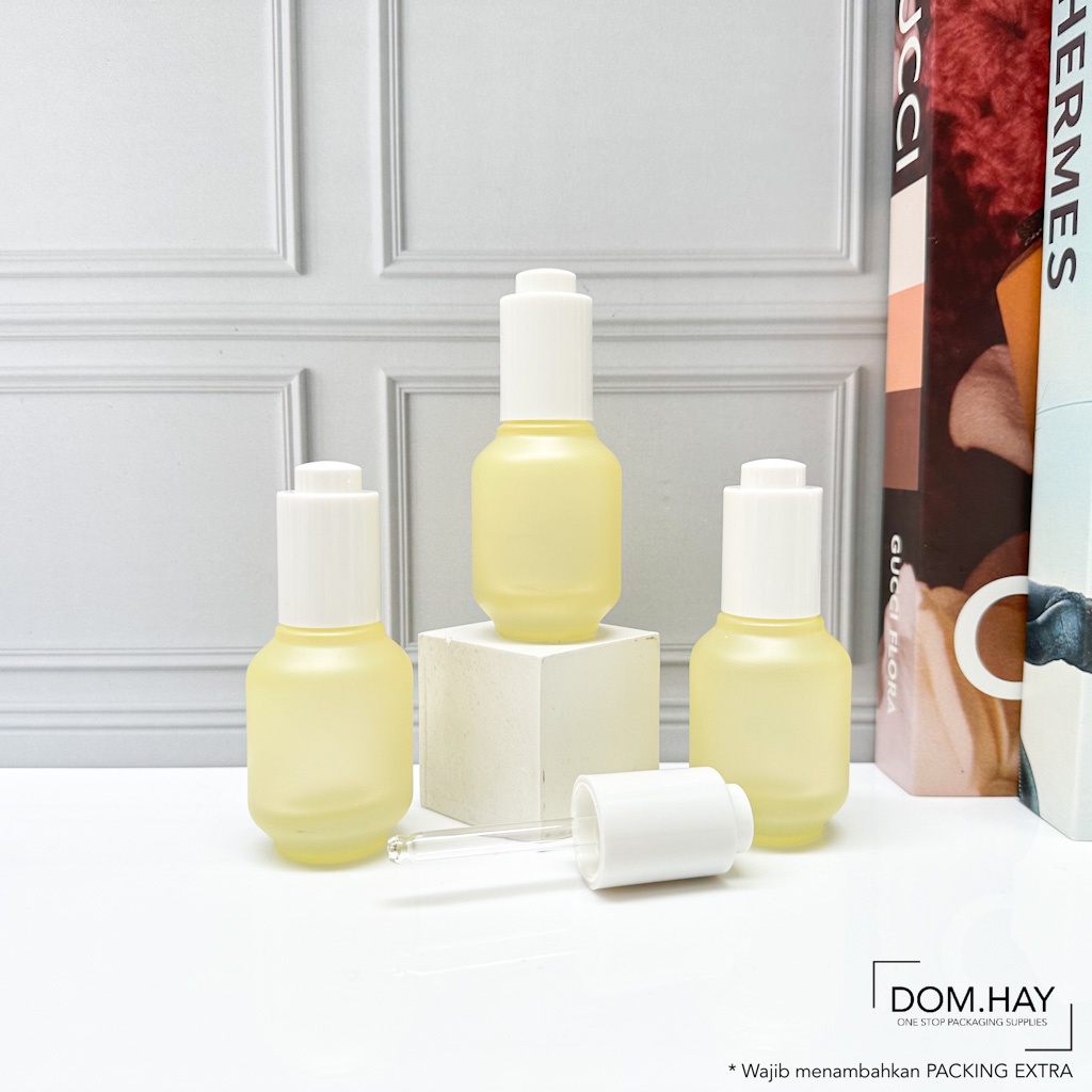 Jual 30ml Botol Pipet Pump LUX Kaca Frosted Doff Warna 7UK Skin Care ...