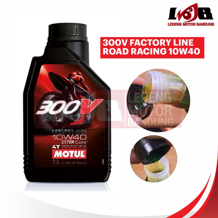 Jual Motul 300V Factory Line Road Racing Synthetic Oli Motor Sport 4T 1L | Shopee Indonesia