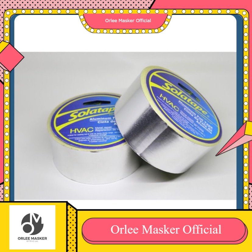 Jual LAKBAN ALUMUNIUM SOLATAPE 30 meter 2inch, ALUMUNIUM TAPE | Shopee ...