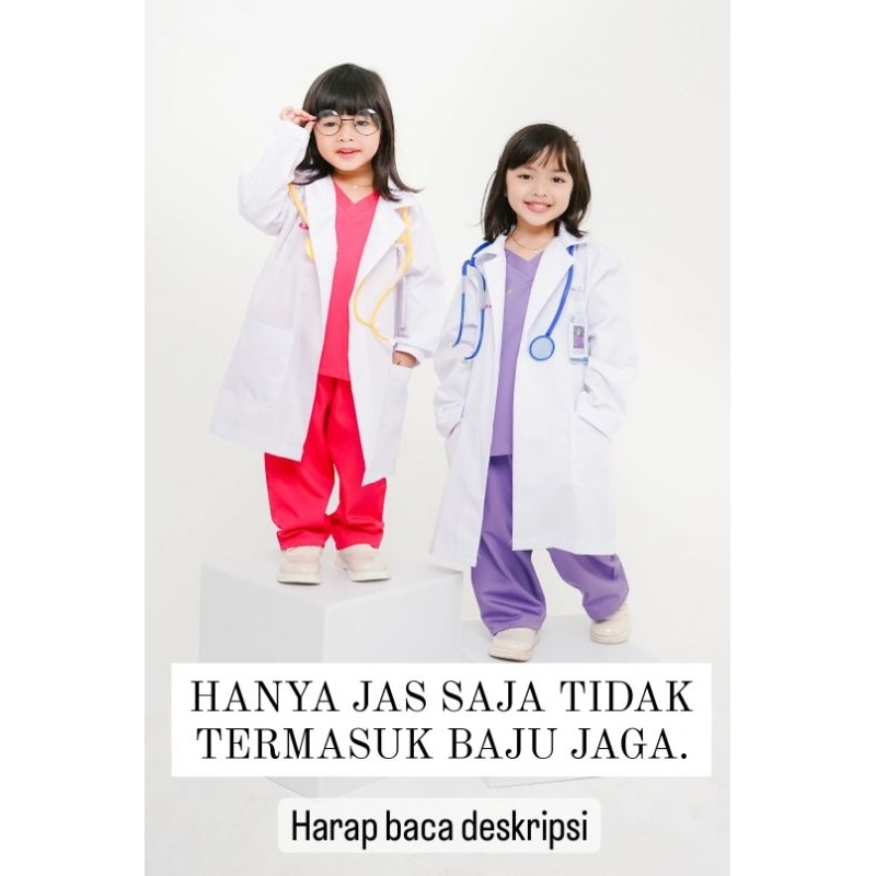 Jual FJ48TL Baju Kostum Jas Dokter Anak (Snelli) Jas Lab Putih Anak Jas ...