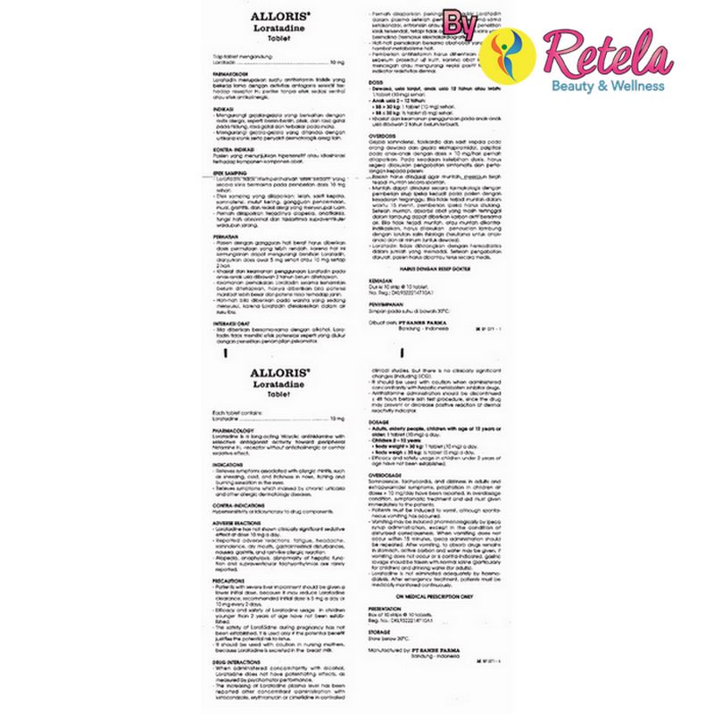 Jual ALLORIS 10MG 1 STRIP 10 TABLET | Shopee Indonesia