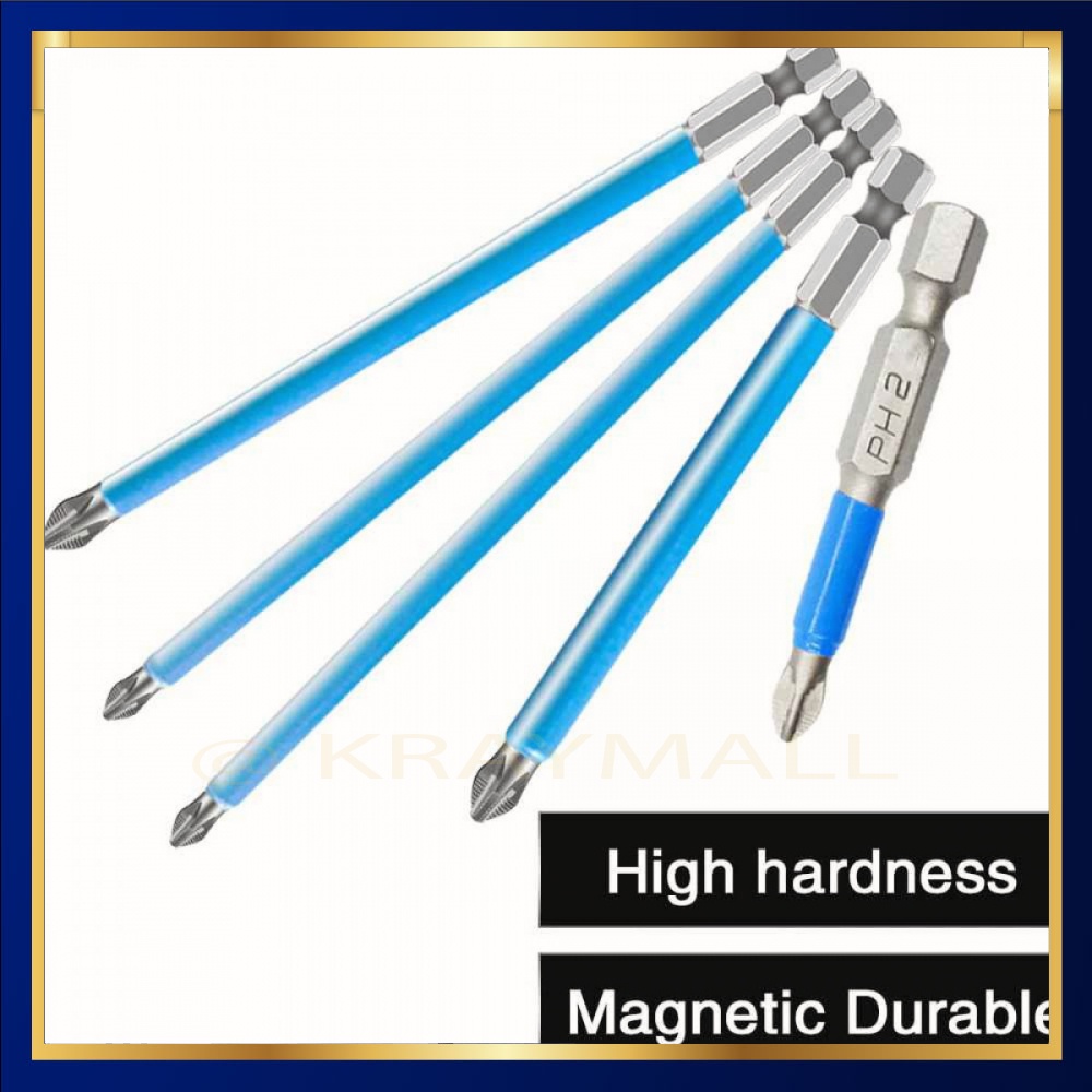 Jual Kepala Obeng Plus Magnetic Screwdrivers Hex PH2 5 PCS - S2 ...